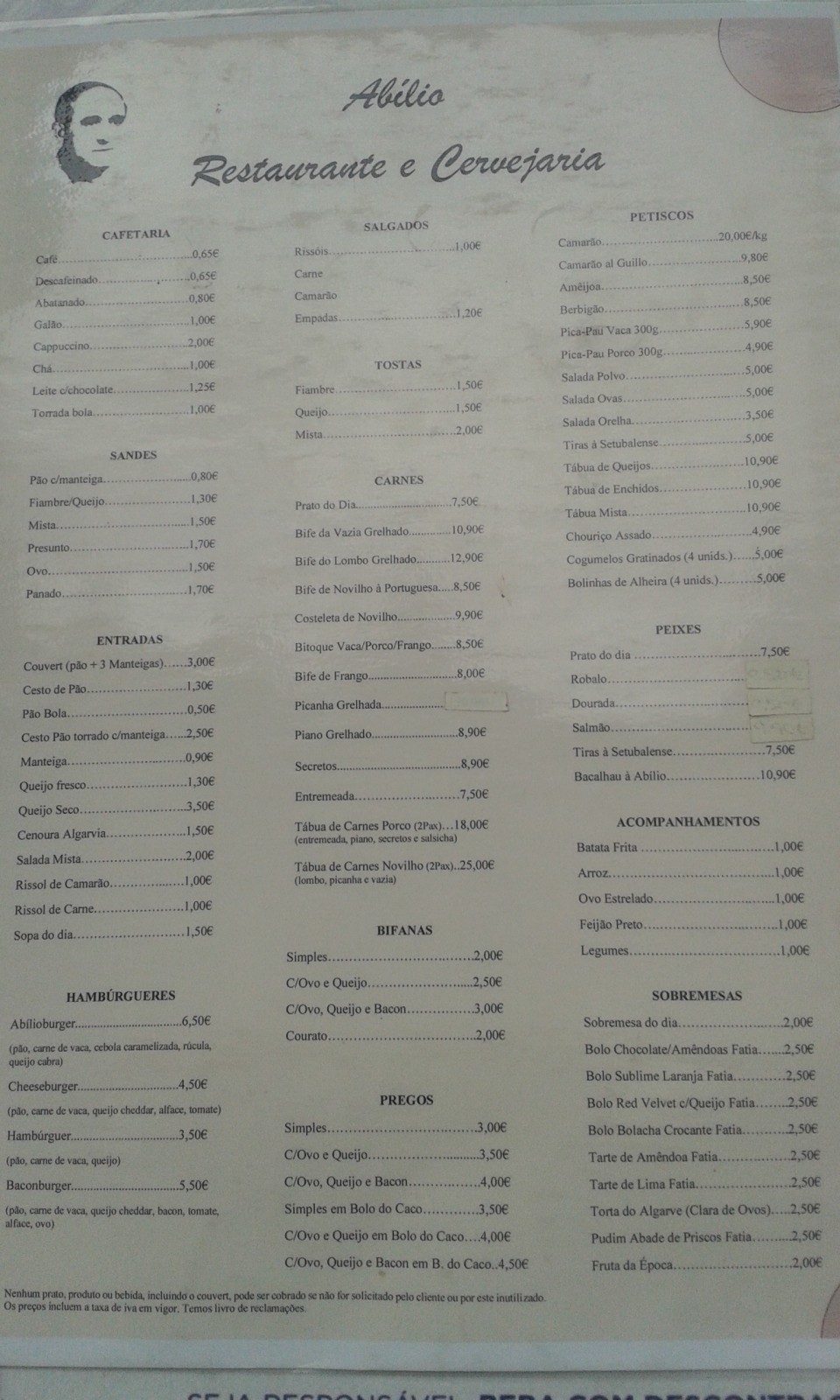 Abílio Restaurante e Cervejaria - Rua Augusto Alexandre Jorge, Bairro ...